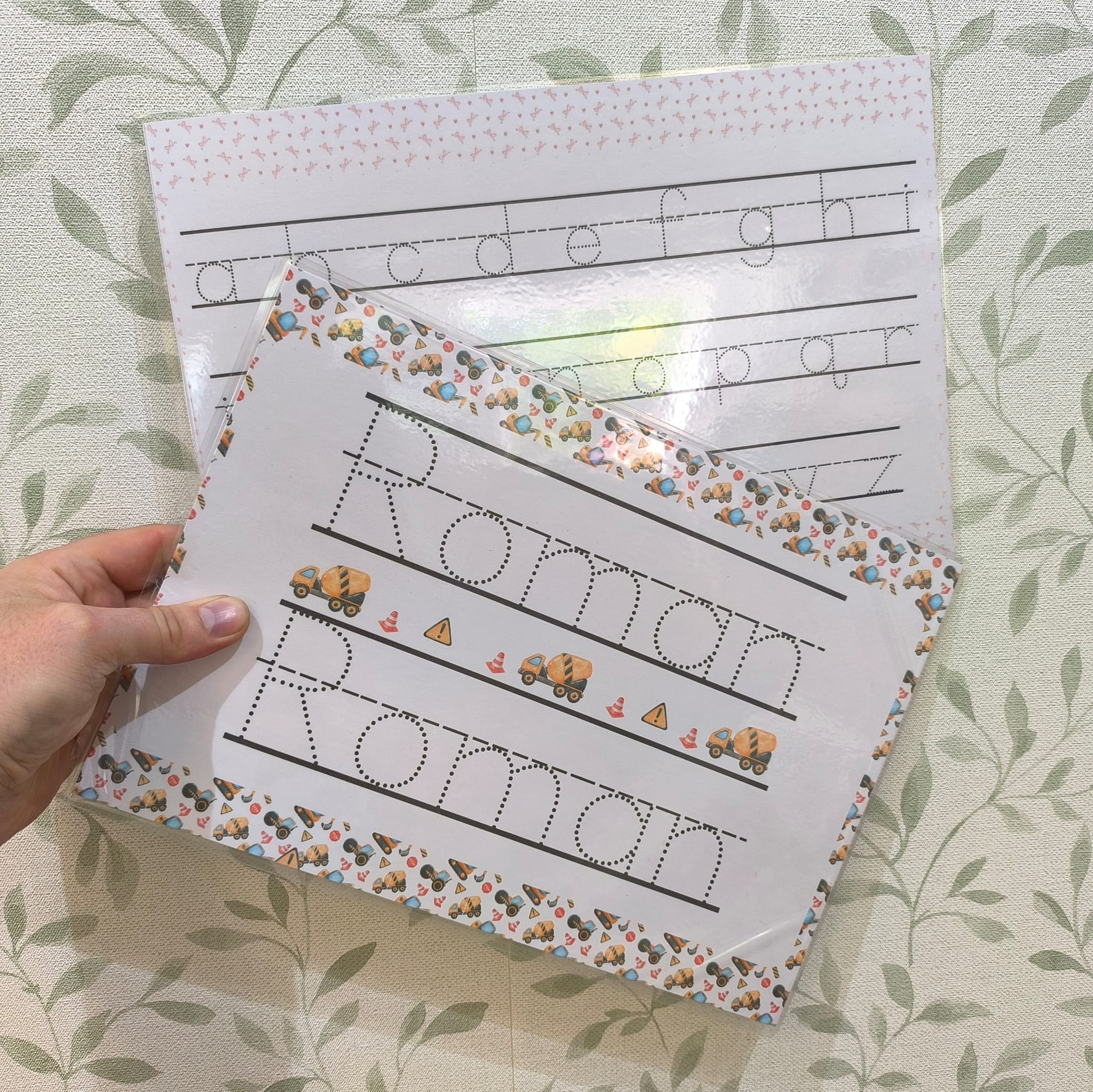 Personalised Handwriting Practice Sheet | Double-Sided A4 Name ...