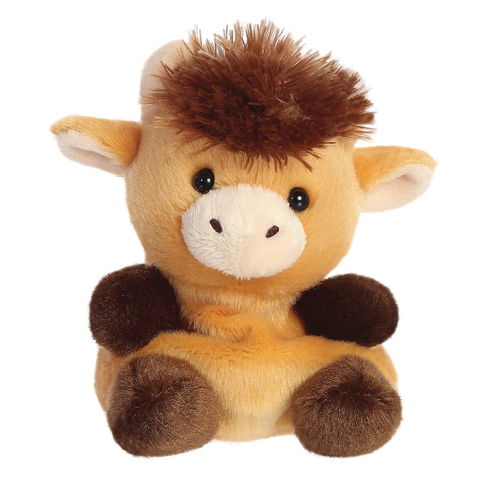 Palm Pals Hubert Highland Cow – 13 cm Eco Plush for Kids – We Three Bears