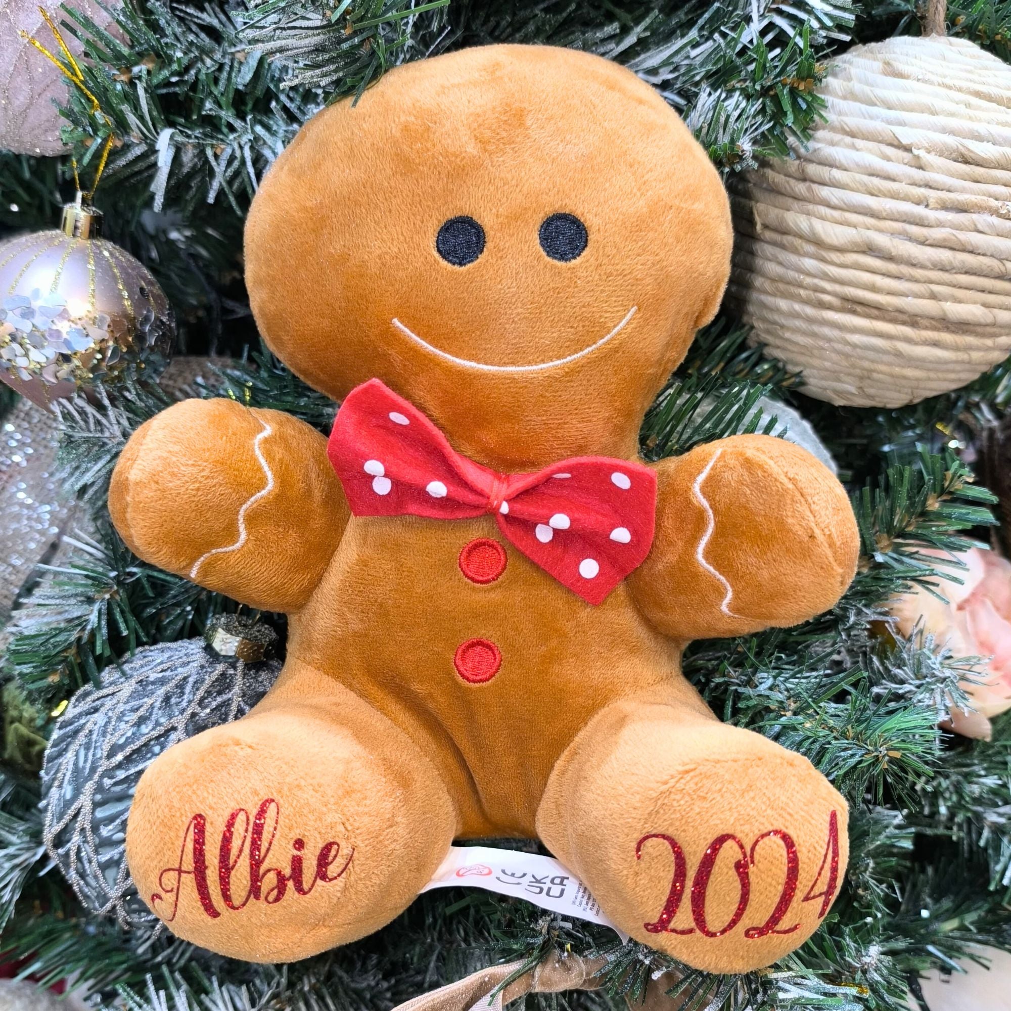 Personalised Gingerbread Man Soft Toy – We Three Bears